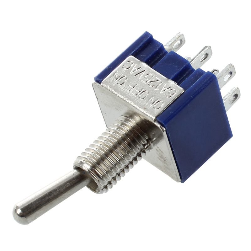5pcs 3 Position 2P2T DPDT ON-OFF-ON Miniature Mini Toggle Switch - QAS ...