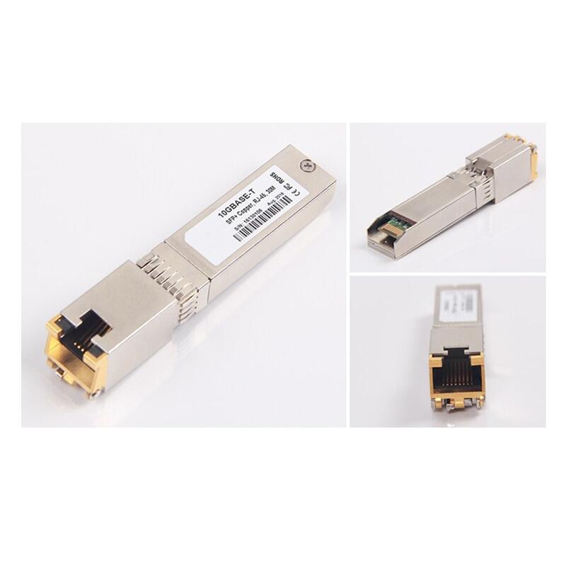 10G SFP + RJ45โมดูลทองแดง10Gb SFP RJ45 SFP Module Transceivers SFP +-T ...