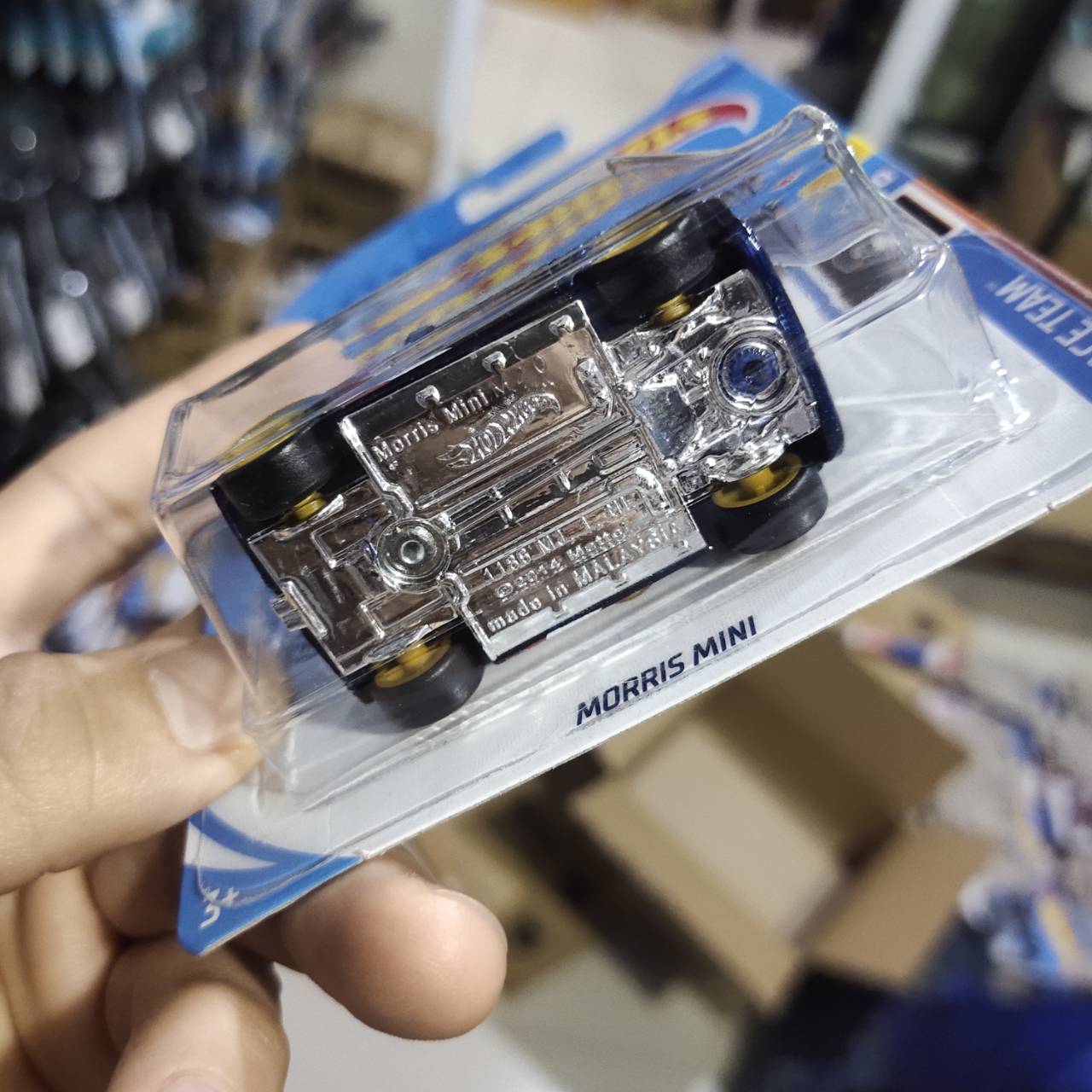 MORRIS MINI ( SUPER TREASURE HUNT STH ) โมเดลรถเหล็ก Hot wheels ของแท้ ...