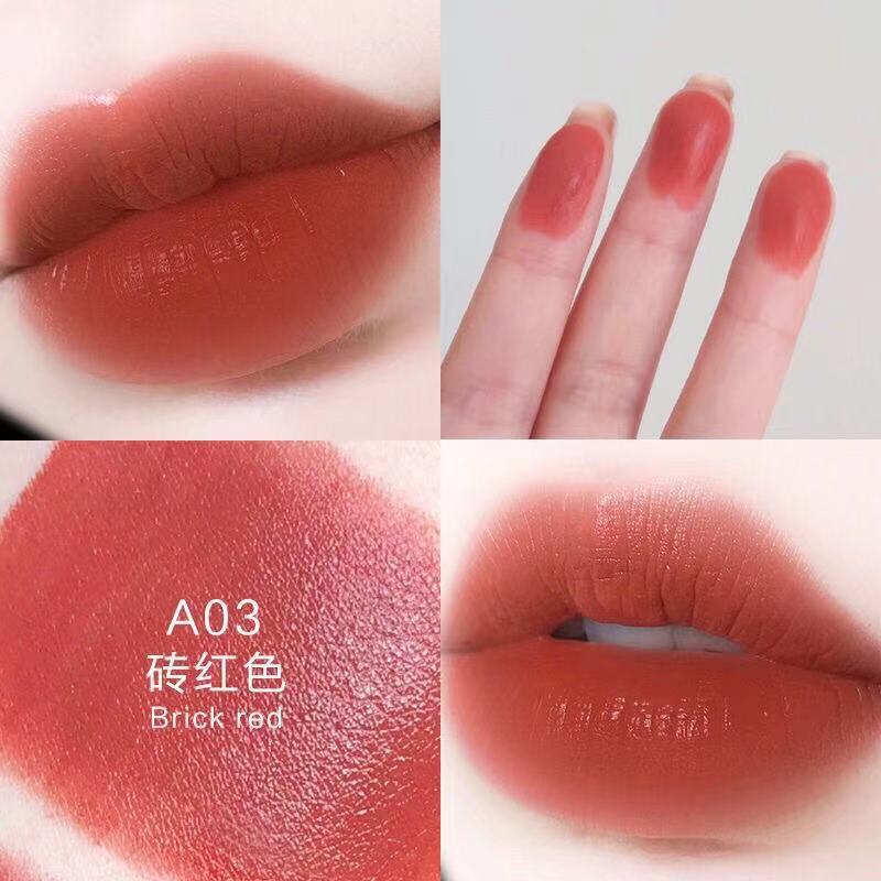 HLLRลิปสติก 3.2g สีพีช แดงก่ำแดง ส้ม อิฐ เพิ่มความชุ่มชื้นเครื่องสำอาง Lipstick- No21 - Samalu ...