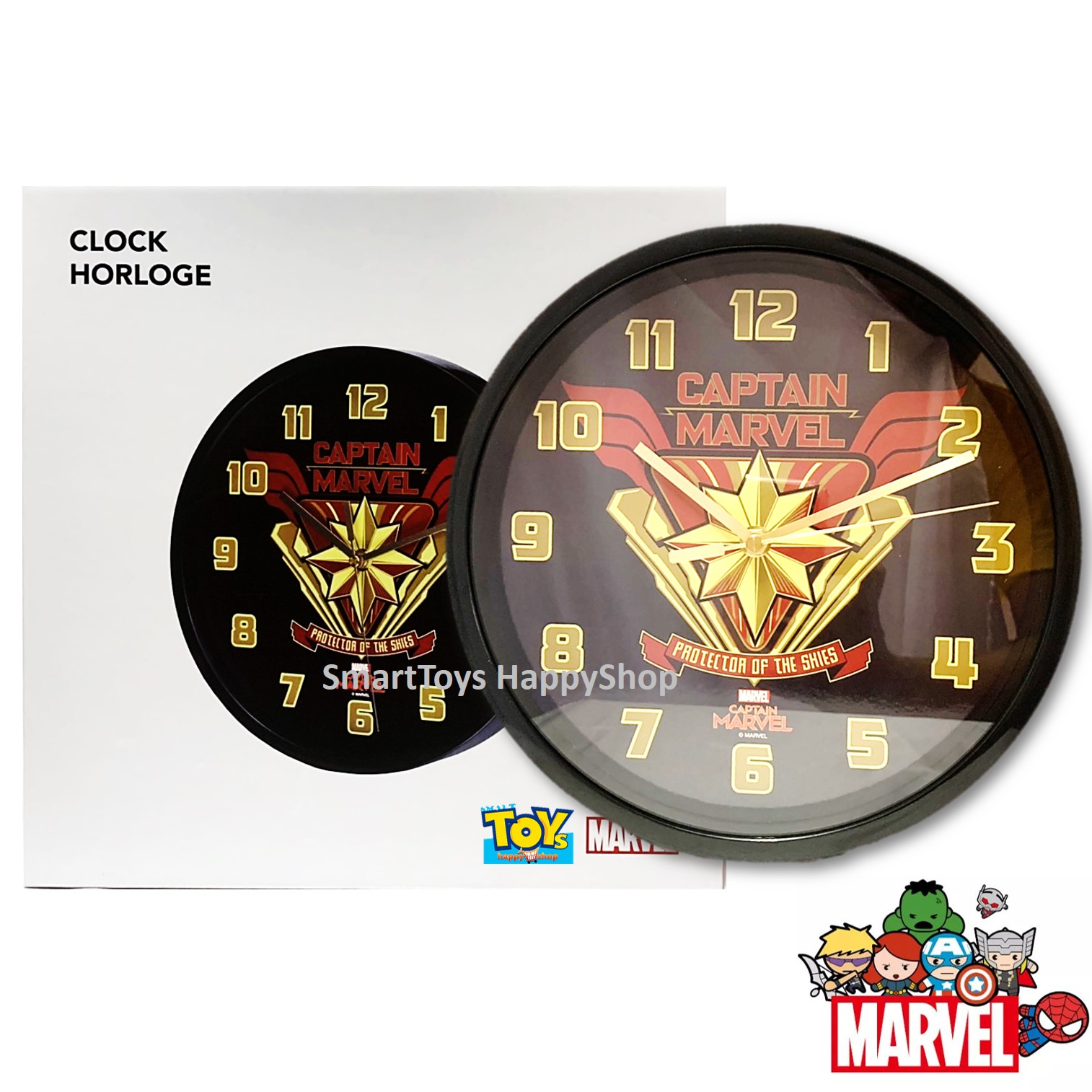 นาฬิกาแขวนผนังสินค้าลิขสิทธิ์ของแท้จาก Marvel Clock Horloge Captain ...