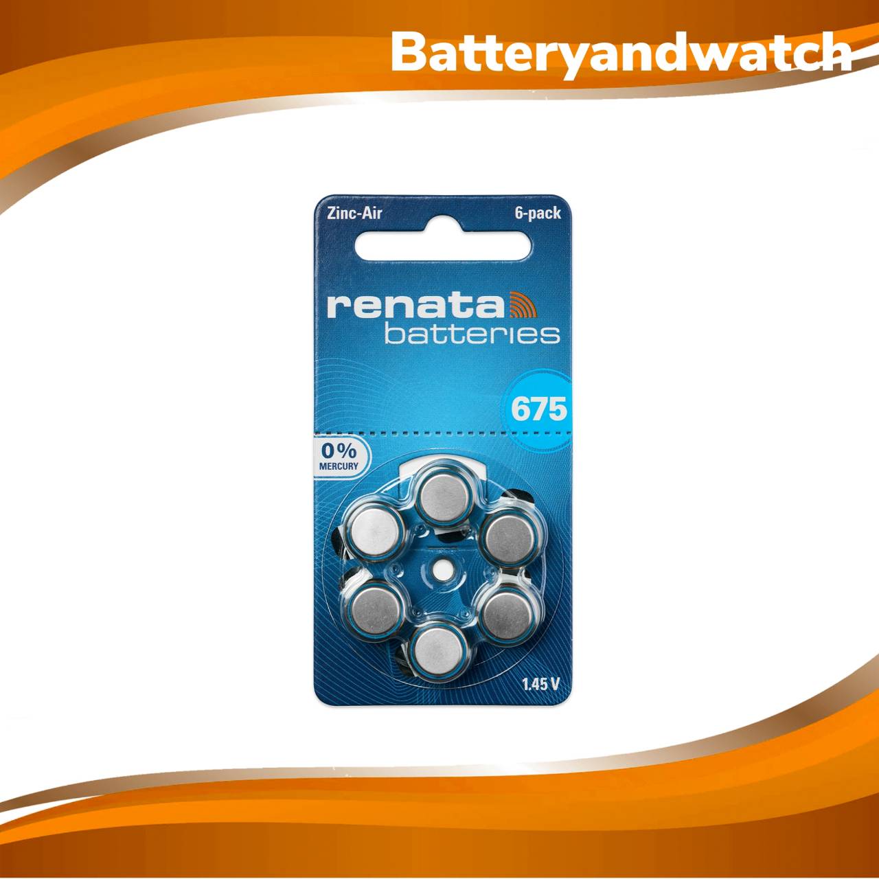 ถ่านกระดุม ถ่านเครื่องช่วยฟัง ถ่านใส่หูฟัง Renata ZA675 , 675 *ของเเท้ ...