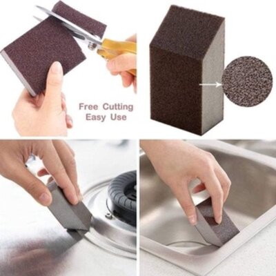 รุ่นหนา ใช้ทนทาน! ฟองน้ำ ขัดสนิม Magic Nano Sponge ฟองน้ำนาโน ฟองน้ำ ...