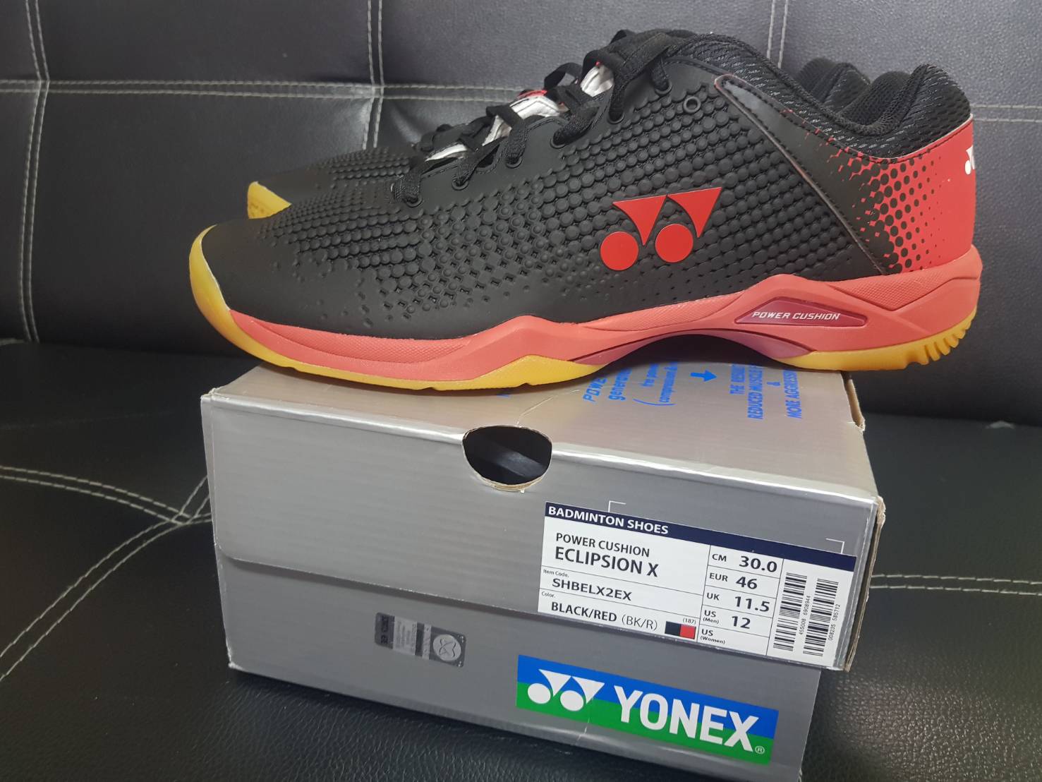 รองเท้าแบดมินตัน YONEX POWER CUSHION ECLIPSION X BLACK - JJ Badminton - ThaiPick