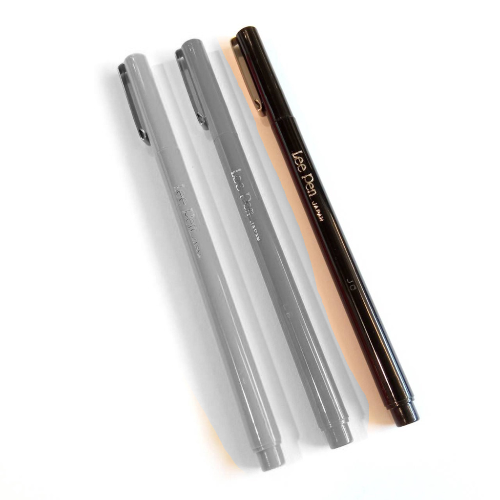 ปากกาตัดเส้น Lee Pen ลีเพ็น 0.2 mm มี 3 สีให้เลือก (หมึกสีดำ,หมึกสีแดง ...