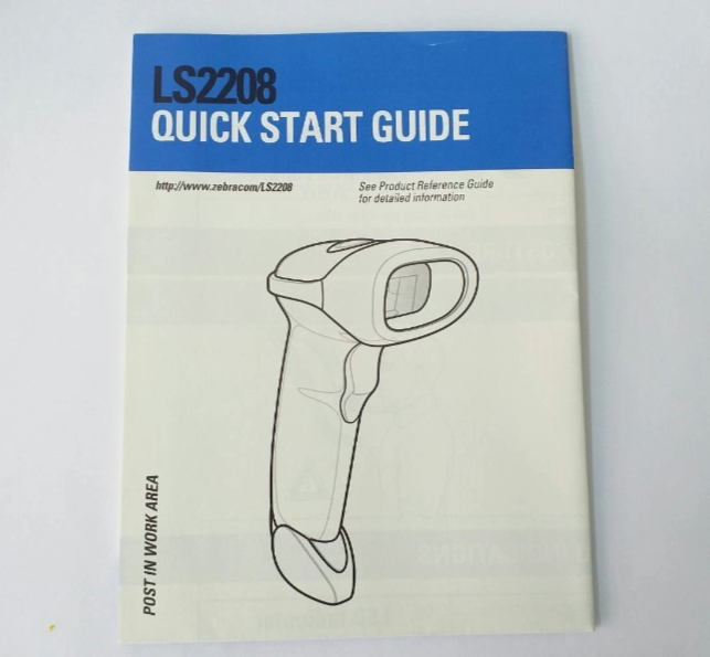 เครื่องอ่านบาร์โค้ด Zebra symbol LS2208 SR Laser Barcode Scanner with ...