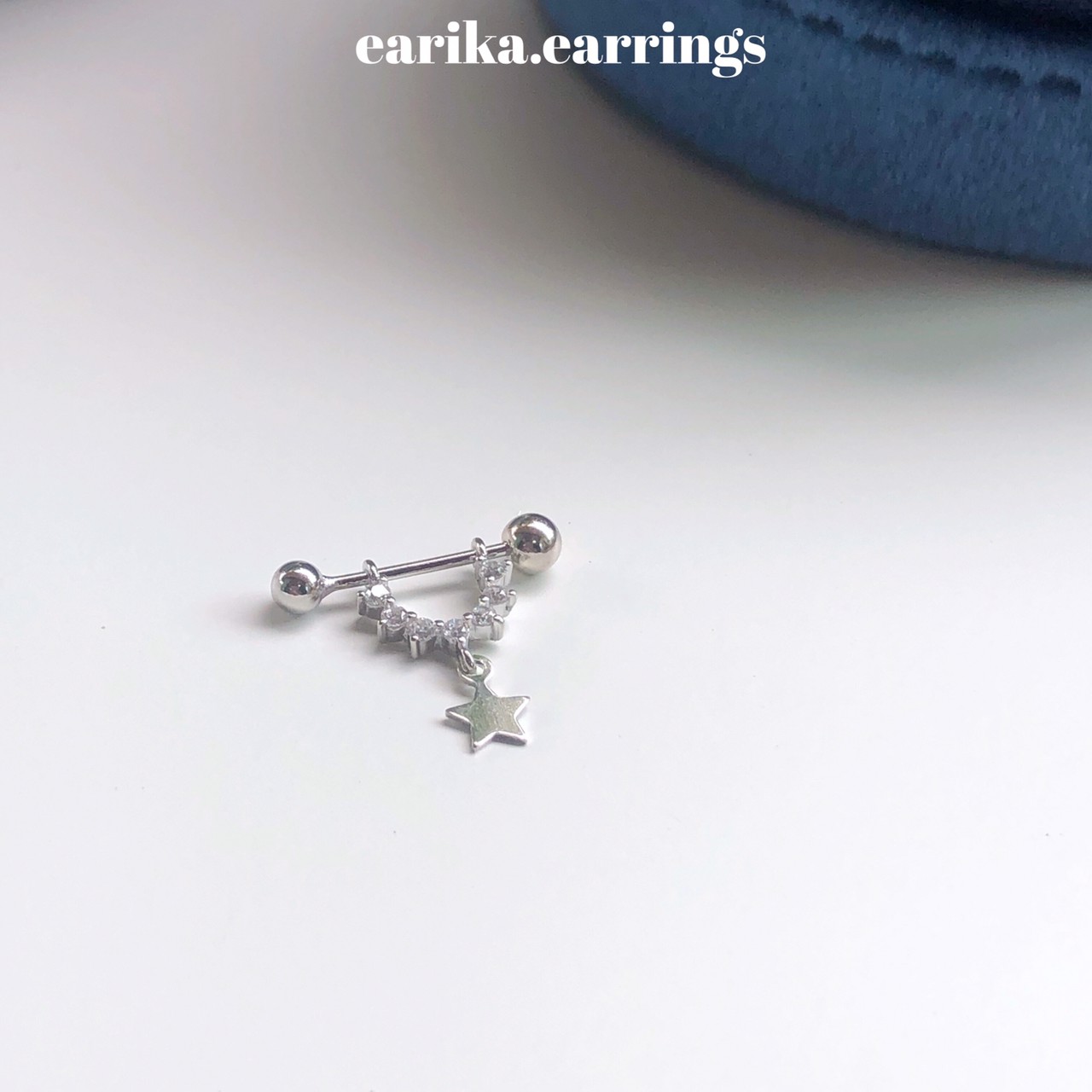 earika.earrings - comet piercing จิวหูเงินแท้จี้ดาว (ราคาต่อชิ้น) เหมาะสำหรับคนแพ้ง่าย - earika ...