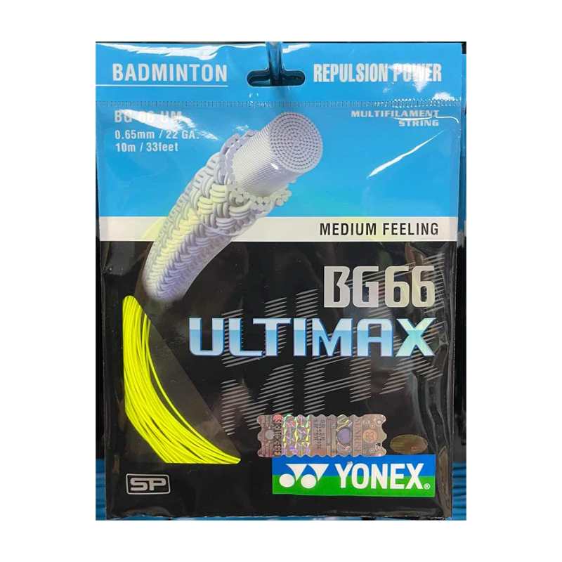 Yonex Badminton Racket Strings BG66 ULTIMAX Strings High Elasticity 26 ...