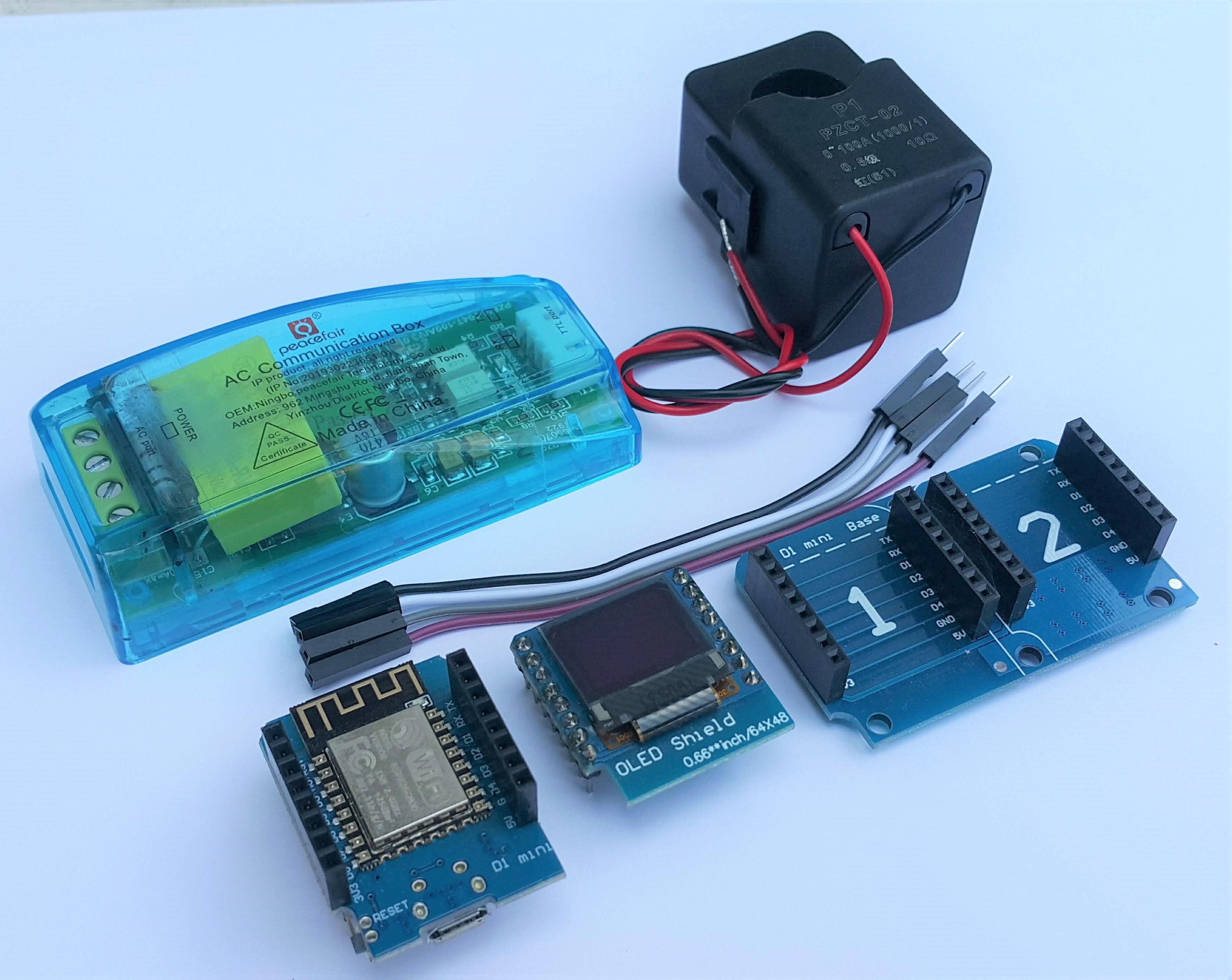 ชุดวัดพลังงานไฟฟ้า Digital watt meter kit, Digital Power meter kit ...