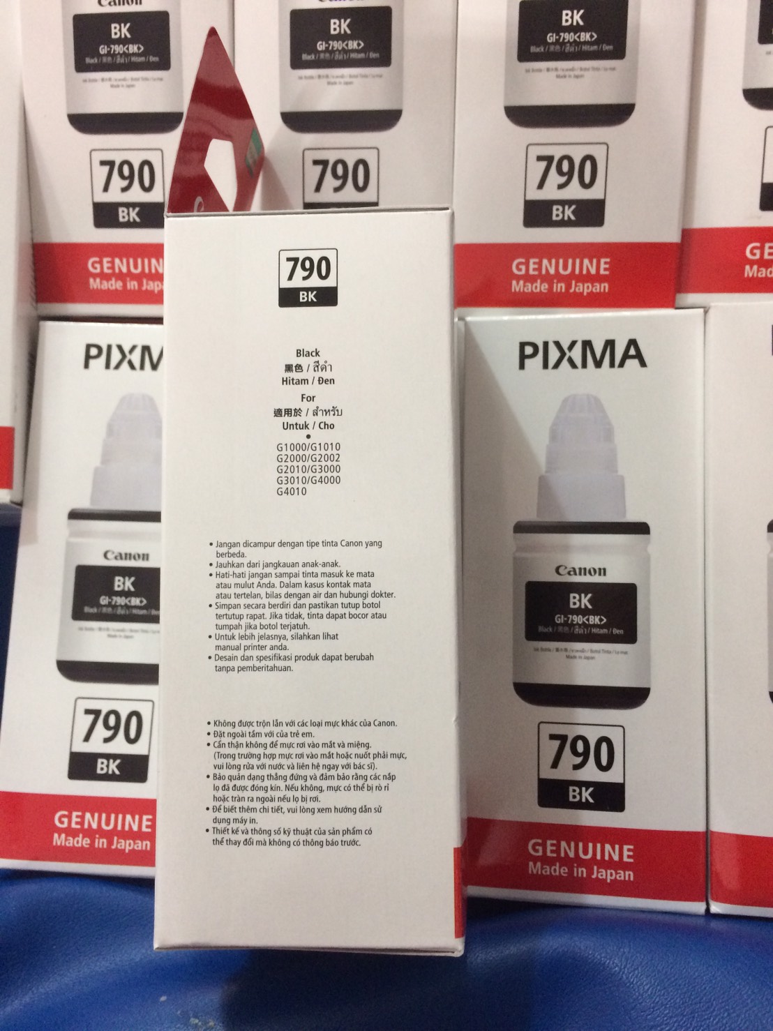 หมึกเติม Canon GI-790 BK สีดำ หมึกแท้ 1 กล่อง Box Refill Gl-790 Canon ...