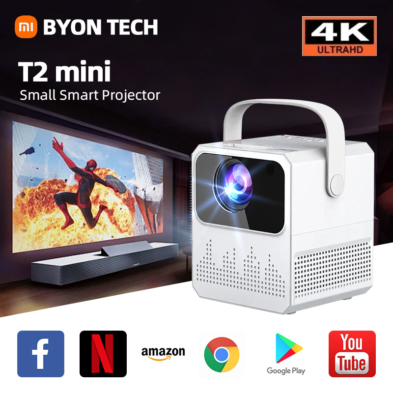 Xiaomi T2 Mini โปรเจคเตอร์ 4K UHD wifi/5G รุ่นใหม่ล่าสุด Android11 ...