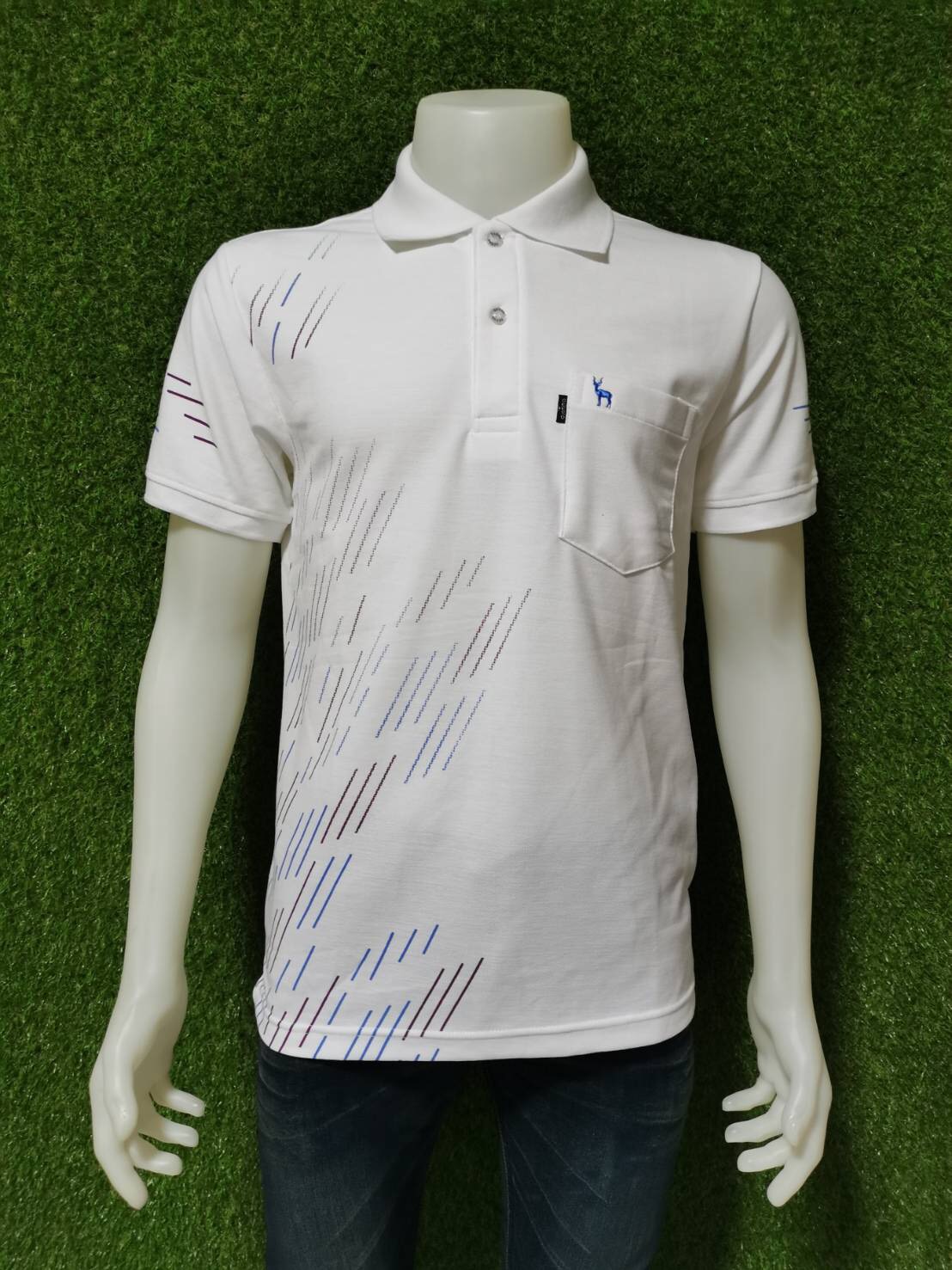 เสื้อโปโล GEEKO พิมพ์ลายผู้ชาย แบรนด์ตรากวางแท้ - GEEKO&POLO เสื้อโปโลตรากวาง - ThaiPick