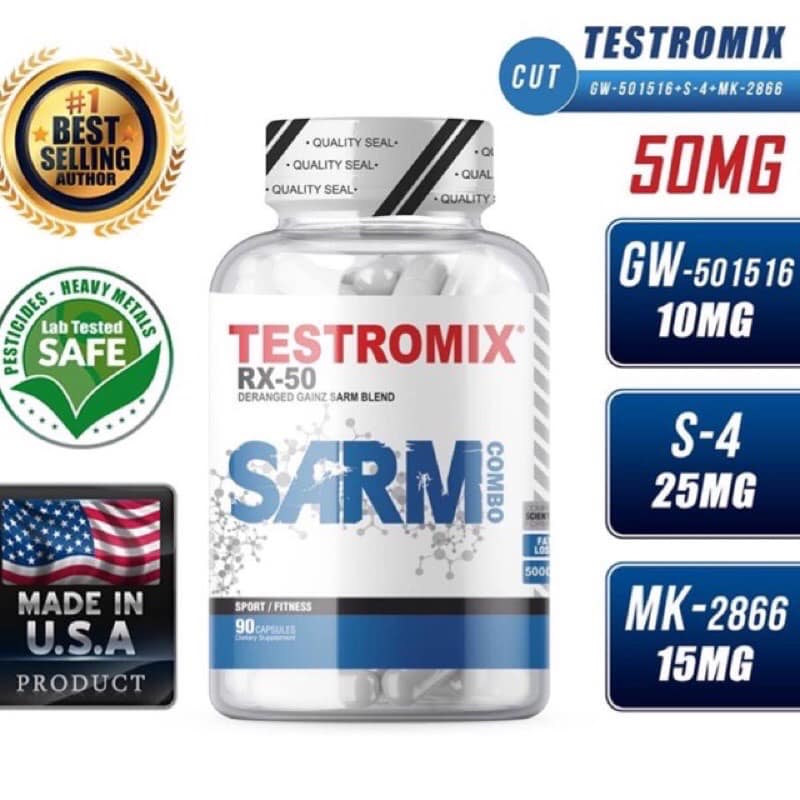 Sarm Combo Testromix 50mg 90caps ยินดีให้คำปรึกษาฟรีครับ - SARMS SERIES ...