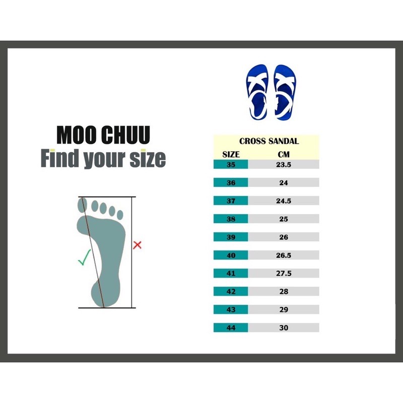 มีสินค้า รองเท้าแตะรัดส้น ไขว้ X Moochu รุ่น MC06 - rgf0826702120 ...
