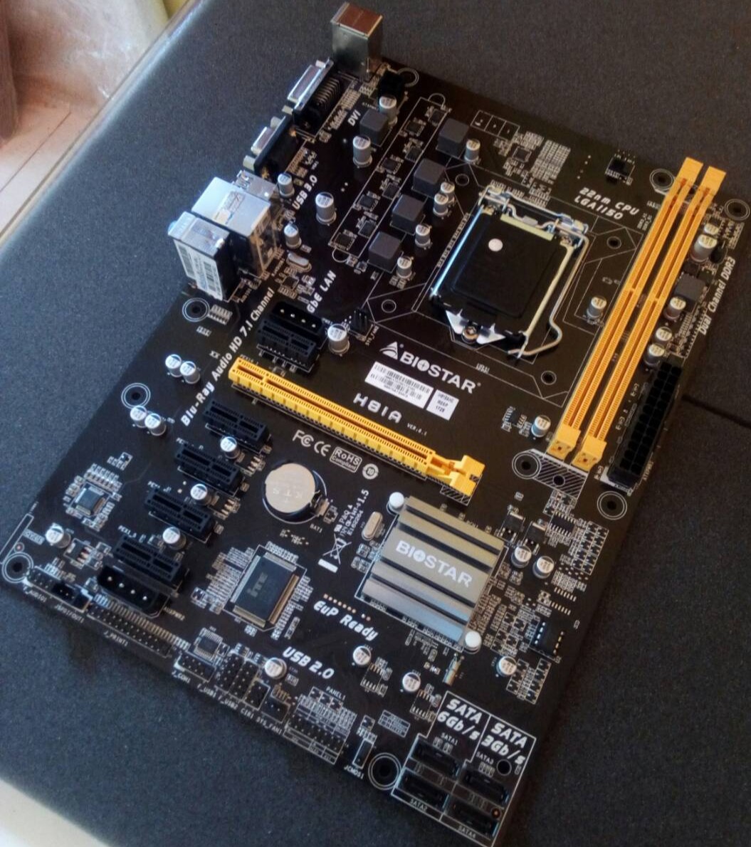 MAINBOARD เมนบอร์ด biostar H81A BTC (socket1150) สภาพมือ1 ค้างสต๊อก ...