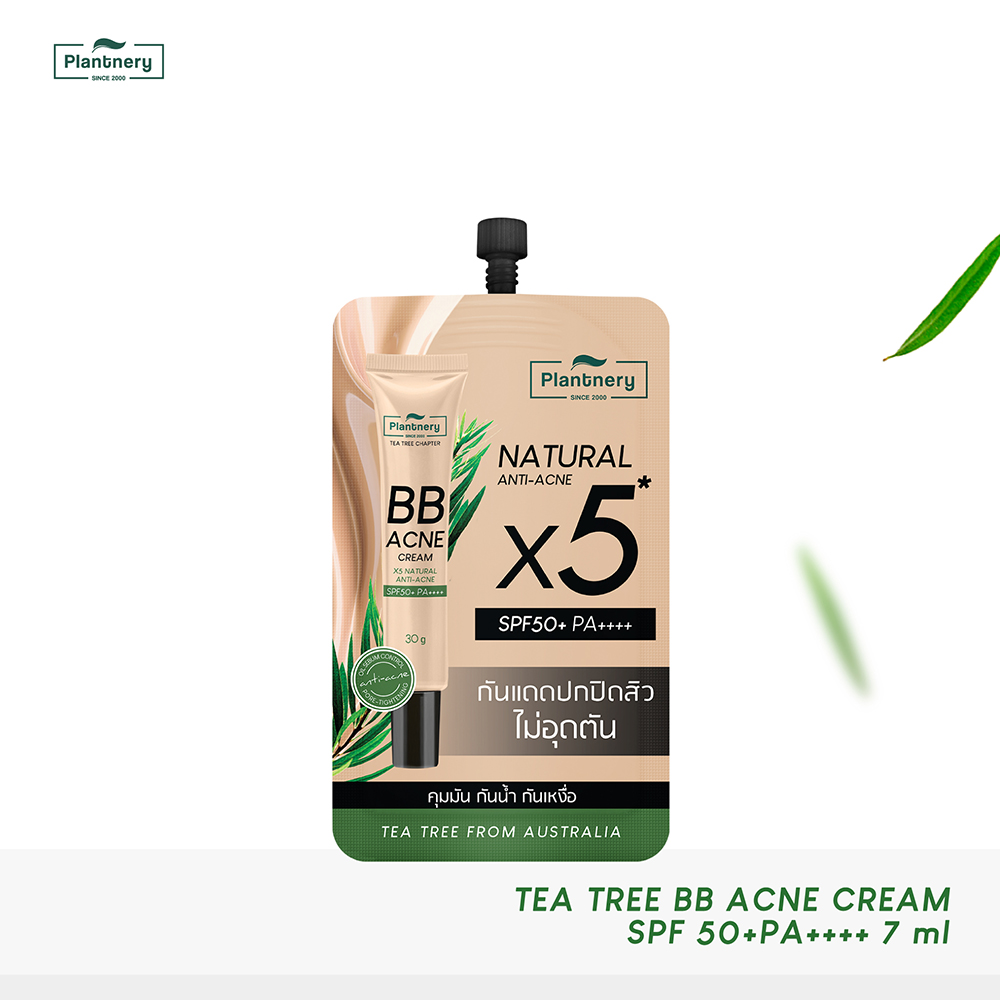 Plantnery Tea Tree BB Acne Sunscreen SPF50 PA 7 g - Plantnery - ThaiPick