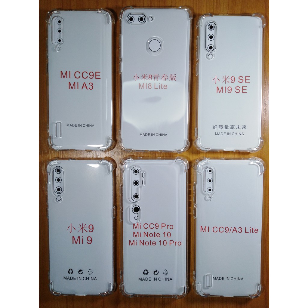 เคสกันกระแทกใส Xiaomi Mi Mi11T Mi9 Mi10T M3 Note10 lite Mi8 Lite 9T Pro CC9 Mi11 11 Ultra Max3 ...