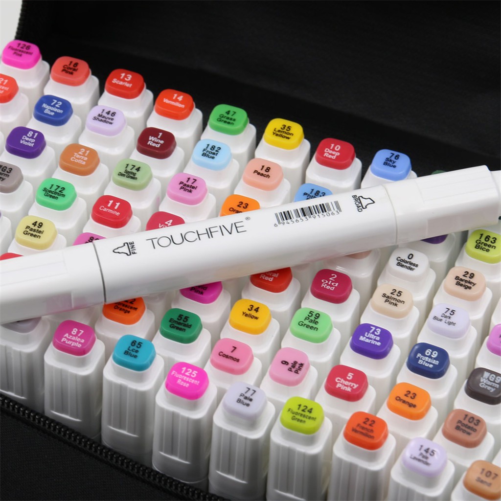 TouchFIVE Dual Brush Pen Sketching Kit Art Stationary Sketching Markers ...