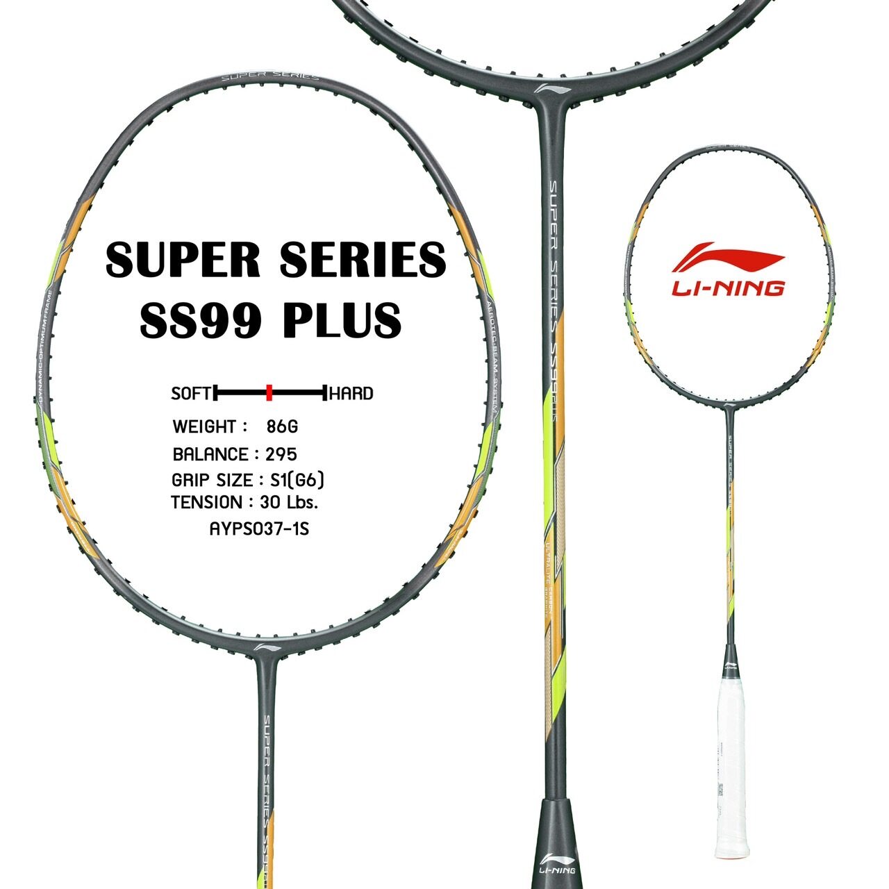 ไม้แบดมินตัน LI NING BADMINTON RACKET - Super Series รุ่น SS99 Plus ...
