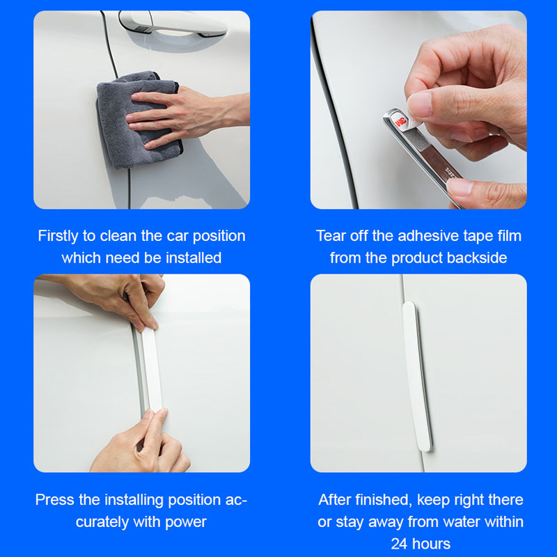 Baseus 4Pcs Car Door Guard Edge Corner Protector Guards Buffer Trim ...