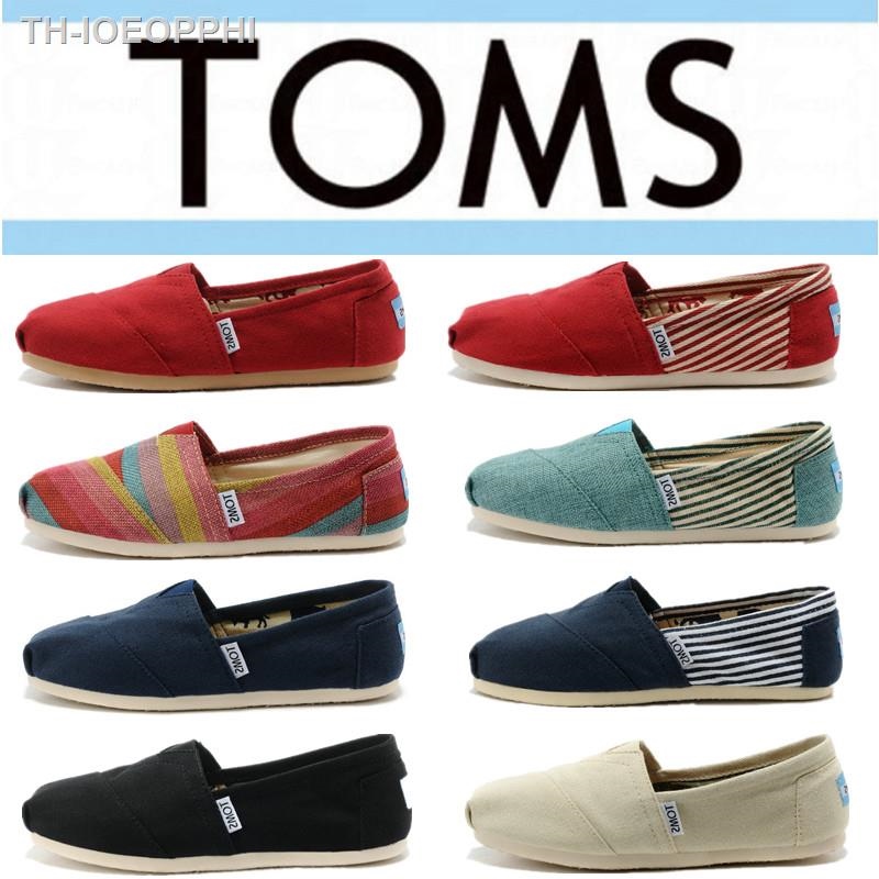 TOMS shoes classic canvas shoes men's shoes flat sheet a pedal lazy overshoes foot joker lovers ...