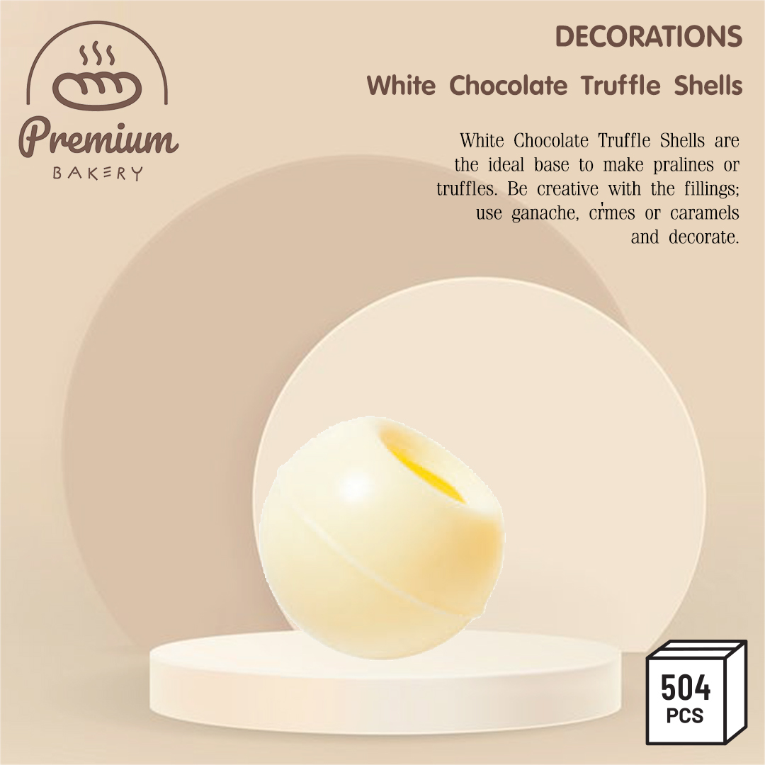 WHITE CHOCOLATE TRUFFLE SHELLS 504 PCS/BOX | Lazada.co.th