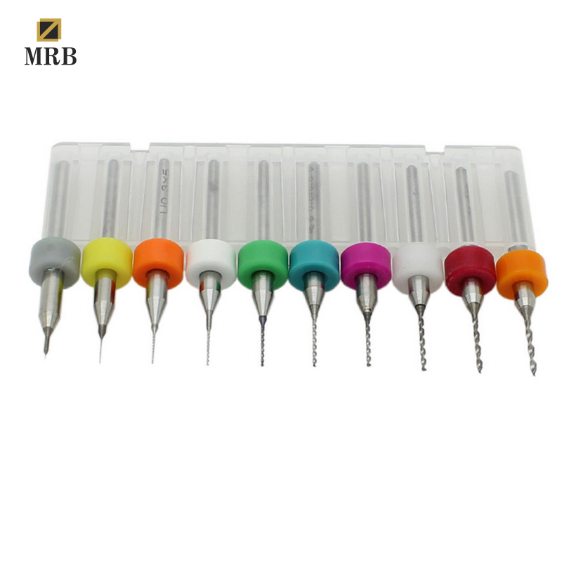 10x 0.1mm - 1mm Carbide PCB Dremel Jewelry CNC Engraving Micro Drill ...