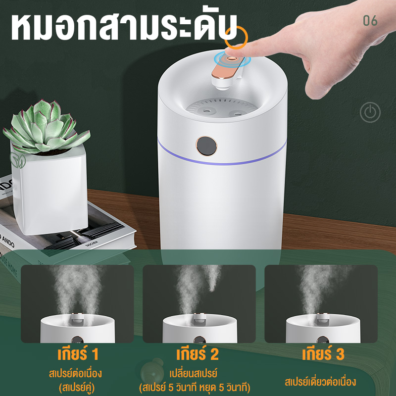 Basike เครื่องพ่นอโรม่า เครื่องทำความชื้น3L.เครื่องพ่นน้ำมันหอม เครื่อง ...