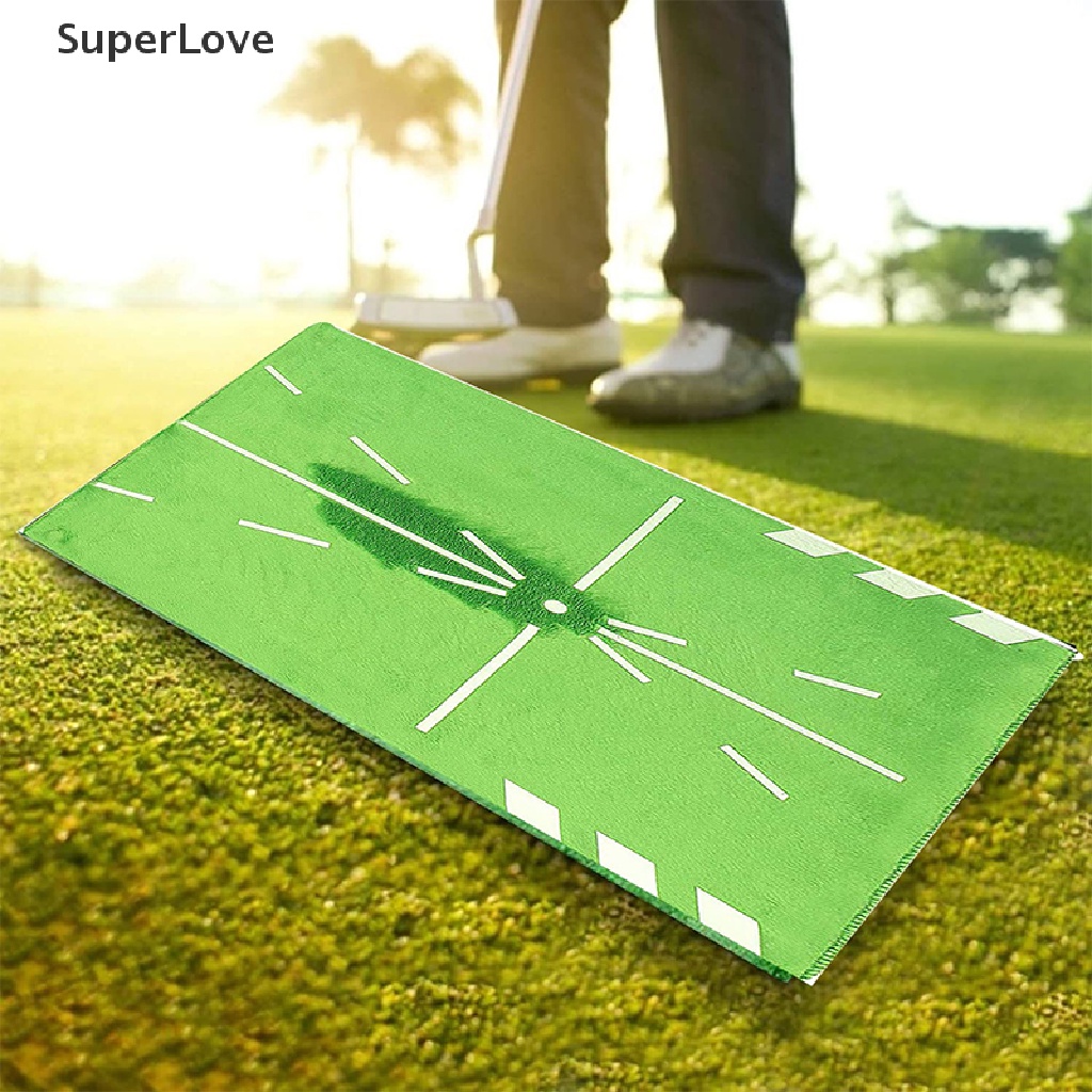 SUPER Golf Swing Mat Hitting Batting Direction Mark Trace Golf Swing ...
