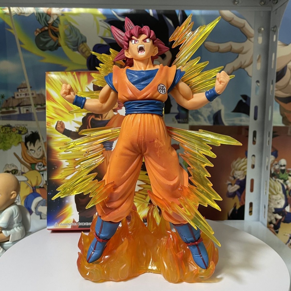 Dragon Ball Burst War Super Saiyan God Red-haired Goku 25cm with ...