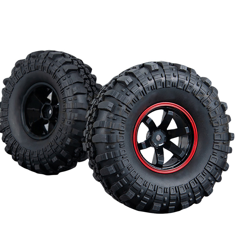 110MM 1.9 Inch Rim Tyre Wheel Tire for 1/10 RC Rock Crawler SCX10 D90 ...