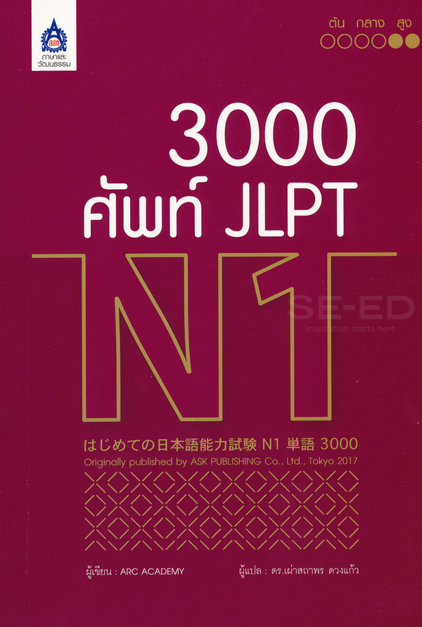 (หนังสือ) 3000 ศัพท์ JLPT N1 - เก่งภาษา - ThaiPick