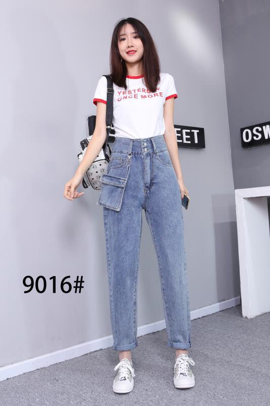 New New กางเกงยีนส์ ผญ. Punny Jeans สีขาวออฟไวท์ เอวสูง มาดเท่ห์ ด้วย ...