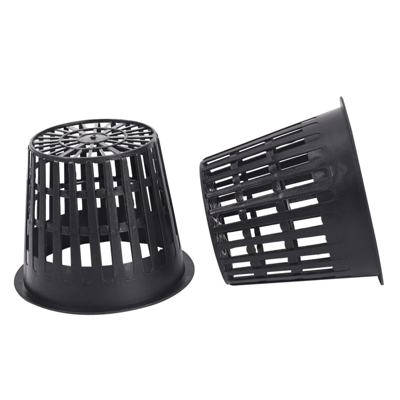 60 Pack 3 Inch Net Cups Slotted Mesh Wide Lip Filter Plant Net Pot ...