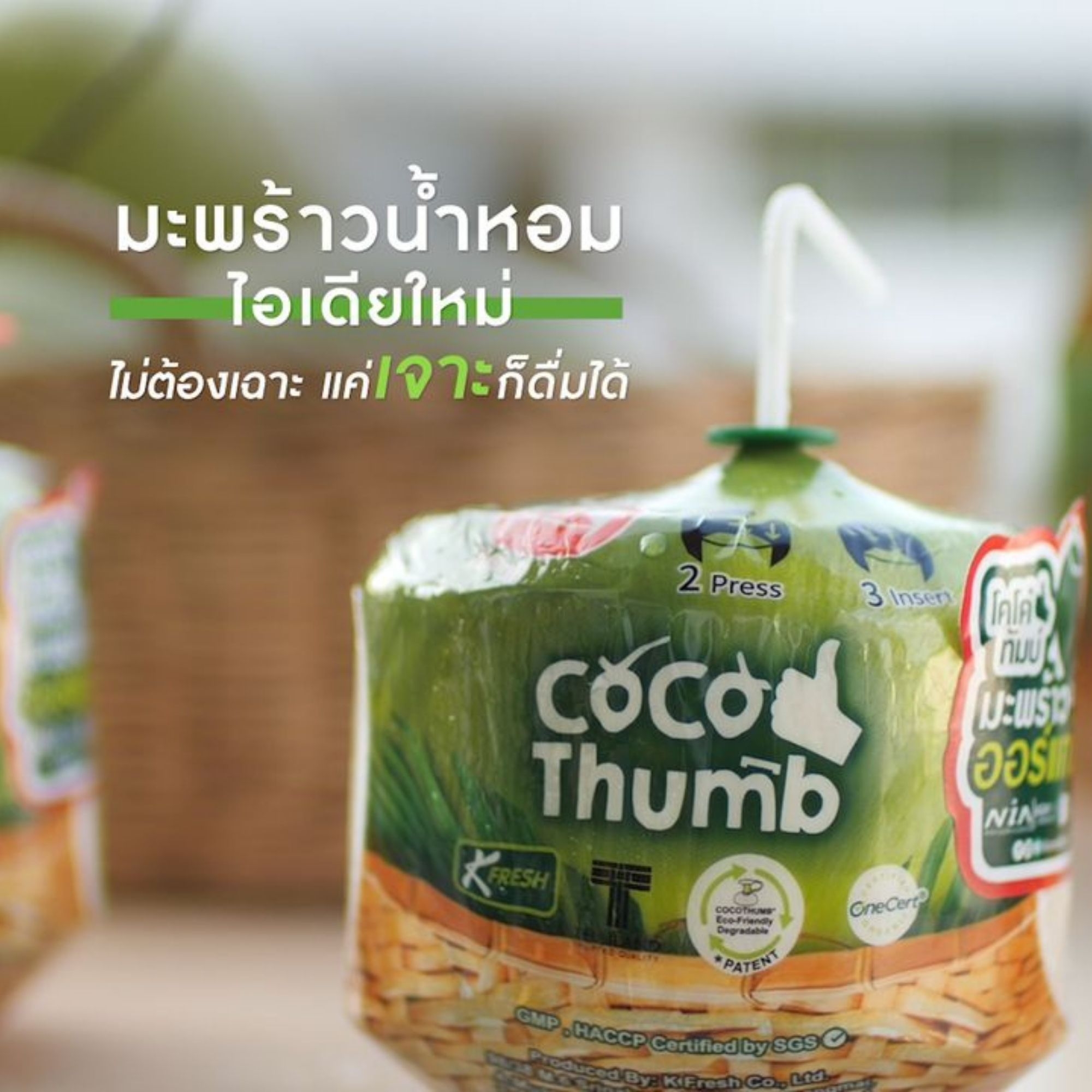กล่อง 6 ลูก โคโค ทัมบ์ Coco Thumb มะพร้าวน้ำหอม พร้อมดื่ม มะพร้าวน้ำหอม ...