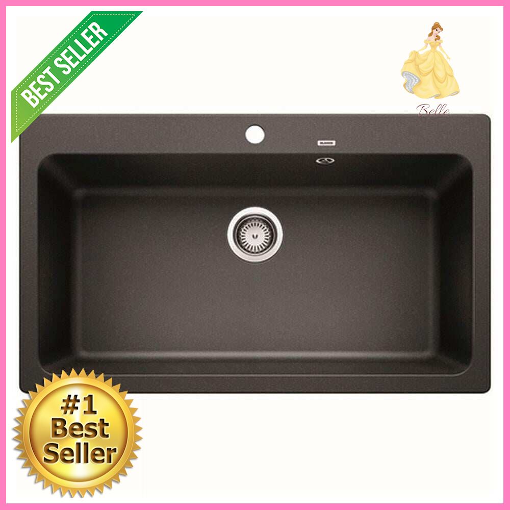 ซิงค์ฝัง 1หลุม BLANCO NAYA XL 9 495.39.374 สีถ่านBUILT-IN SINK BLANCO ...