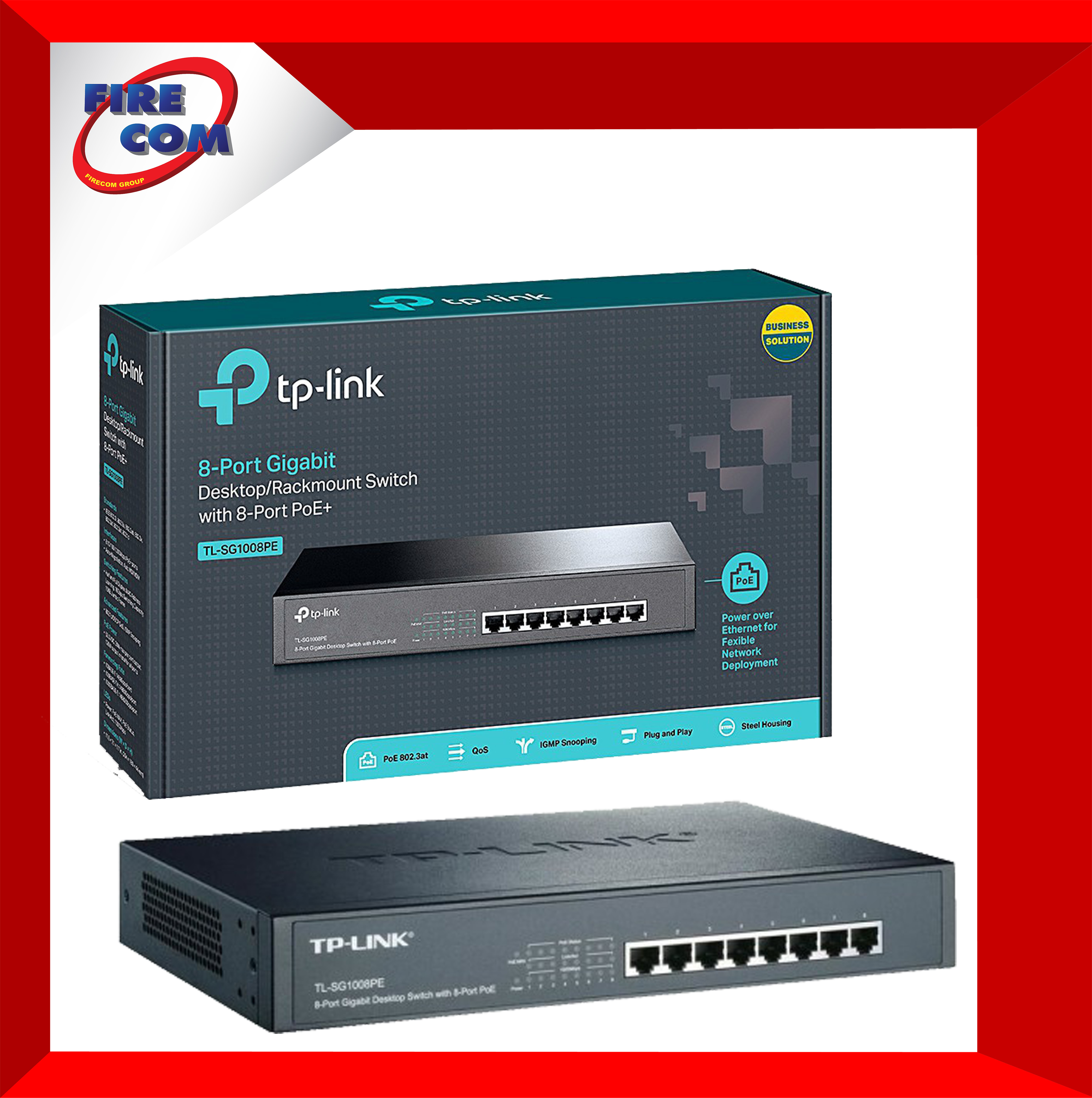 TP-LINK TL-SF1008D SWITCH HUB 8 PORT 10/100 ( อุปกรณ์เน็ตเวิร์ค สำหรับ ...