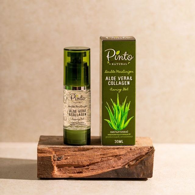 Pinto Natural Aloe Vera and Collagen Firming Gel เจลว่านหางจระเข้ผสมคอล ...