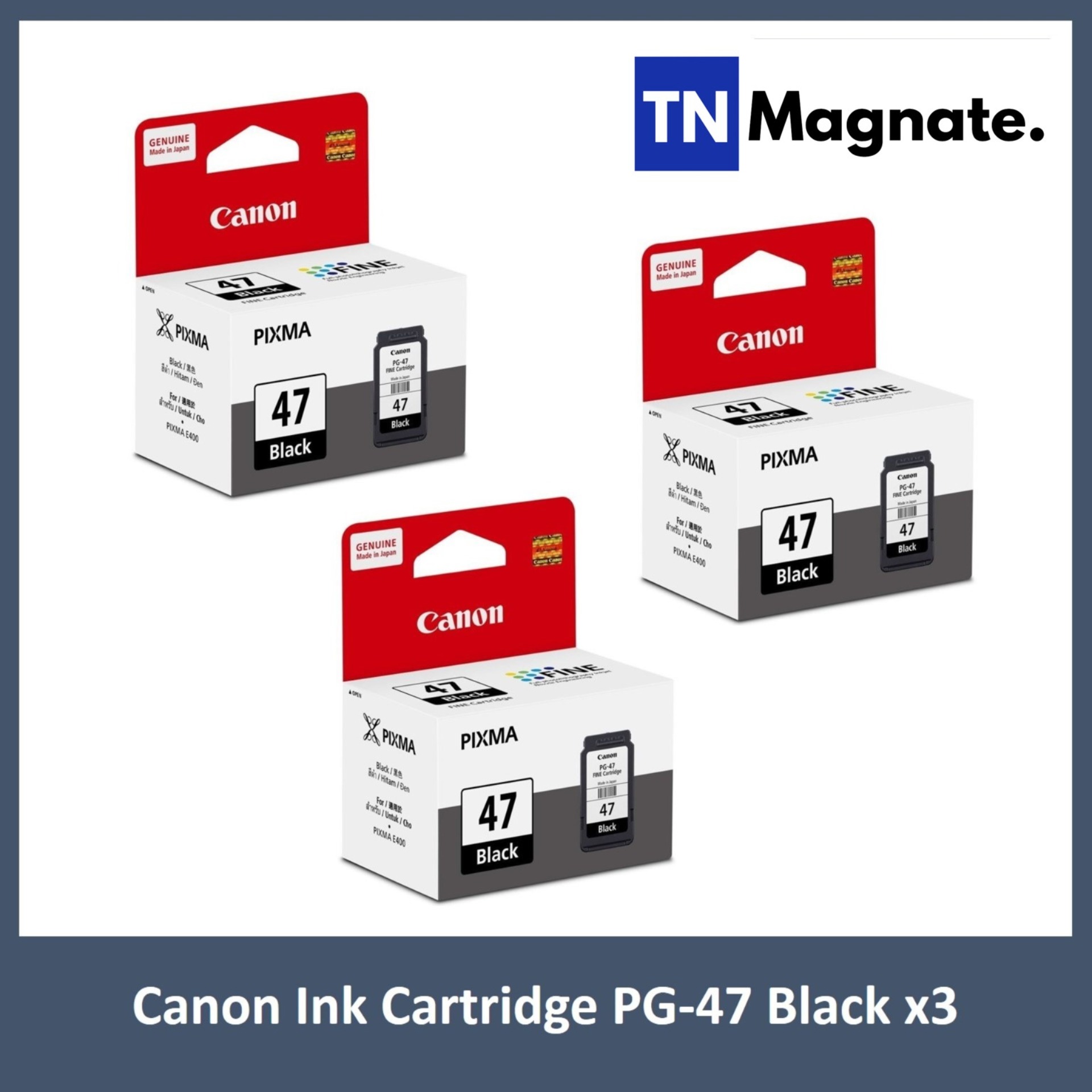 [หมึกพิมพ์] Canon Ink Cartridge PG-47 (Black) - 3 กล่อง - TNM Online ...