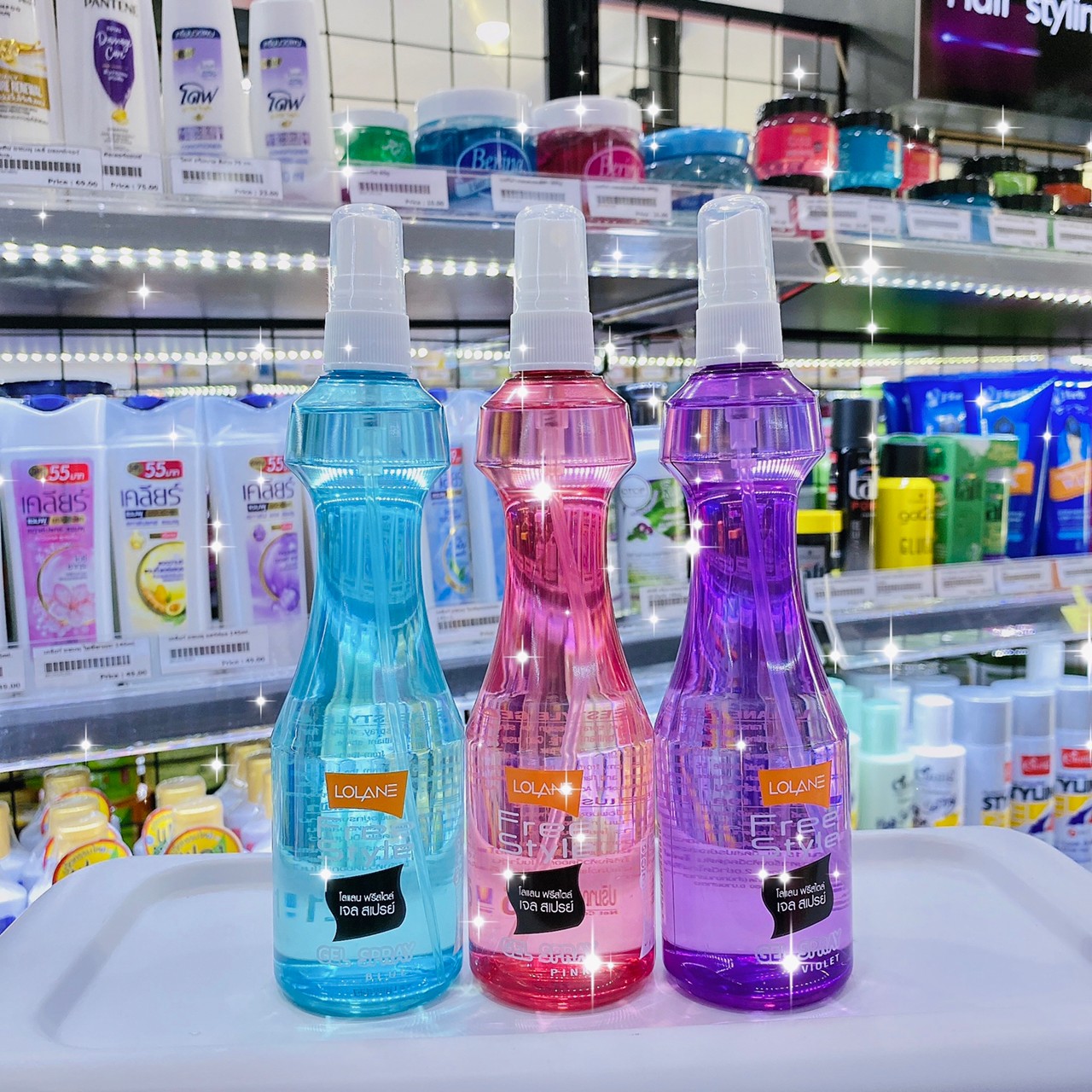 LOLANE FREESTYLE GEL SPRAY.โลแลน ฟรีสไตล์สเปรย์ 215 มล.(มีให้เลือก 3 ...