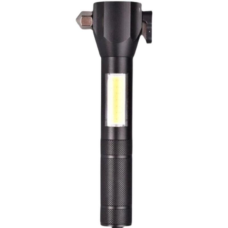 seven Fire flashlight in one lighting automobile safety hammer ...