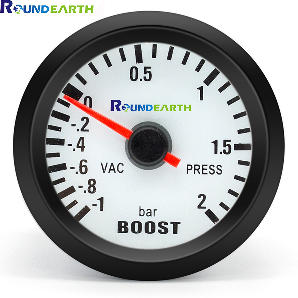 รอบ Earth 52มม. BlueBacklight Auto Car Turbo Boost Gauge Turbin -1 ~ 2 ...