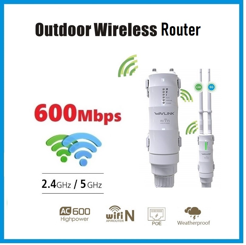 Outdoor Wireless Router 600Mbps Dual Band 2.4G+5G อุปกรณ์ช่วยขยายช่วง ...