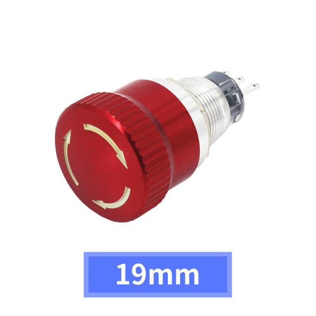 Metal emergency stop switch rotary push pull emergency stop button with ...