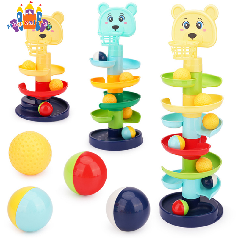 MG【ready stock】Rolling Slide Ball Set Children Fun Toy Assembly Toys ...