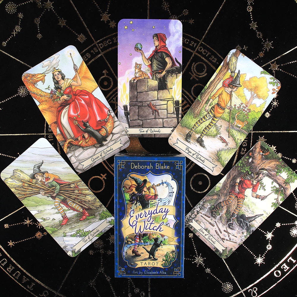 Everyday Witch Tarot Cards Deck Oracle Electronic Guide Book 78pcs ...