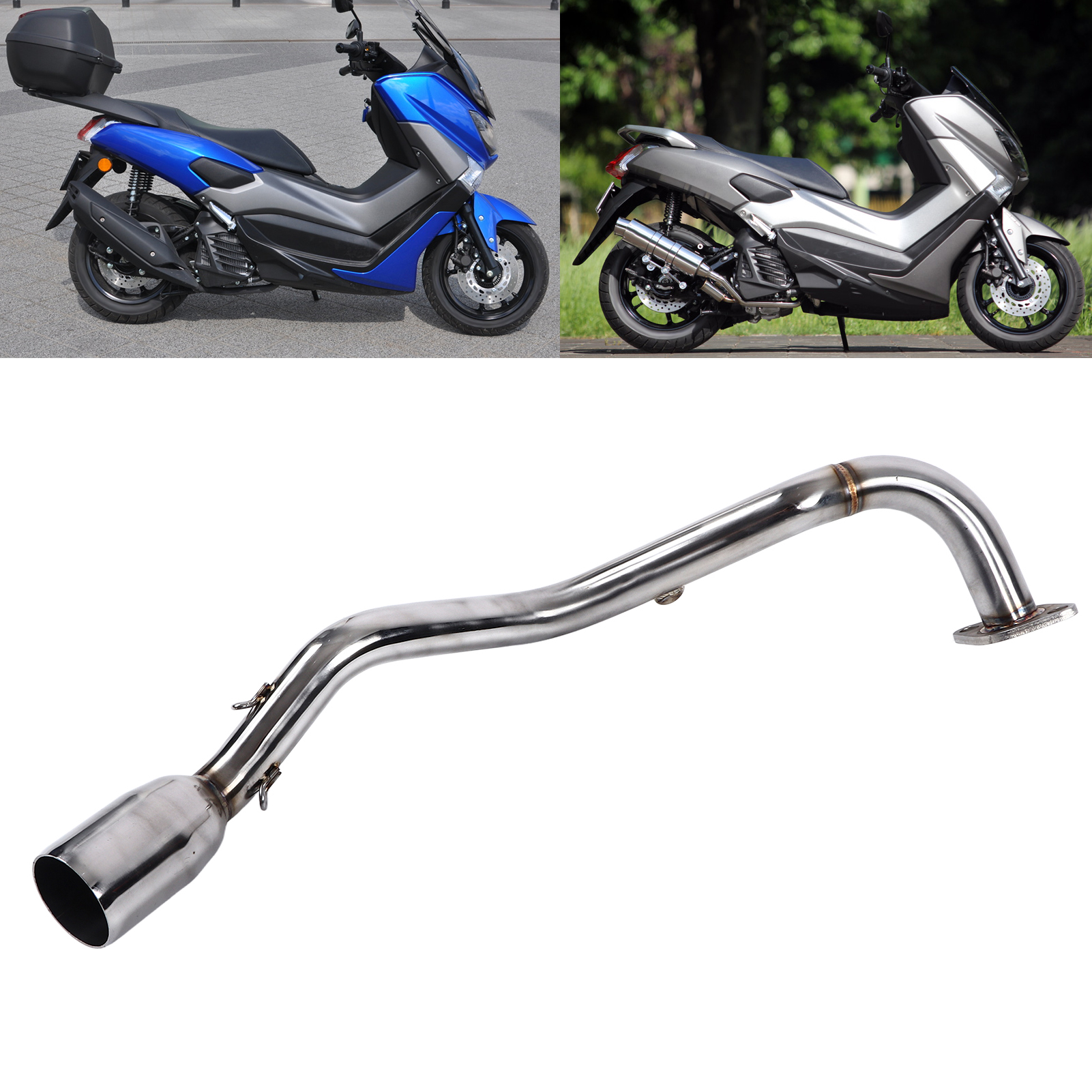 ท่อไอเสียรถจักรยานยนต์ Middle Link Pipe Heat Resistant Replacement ...