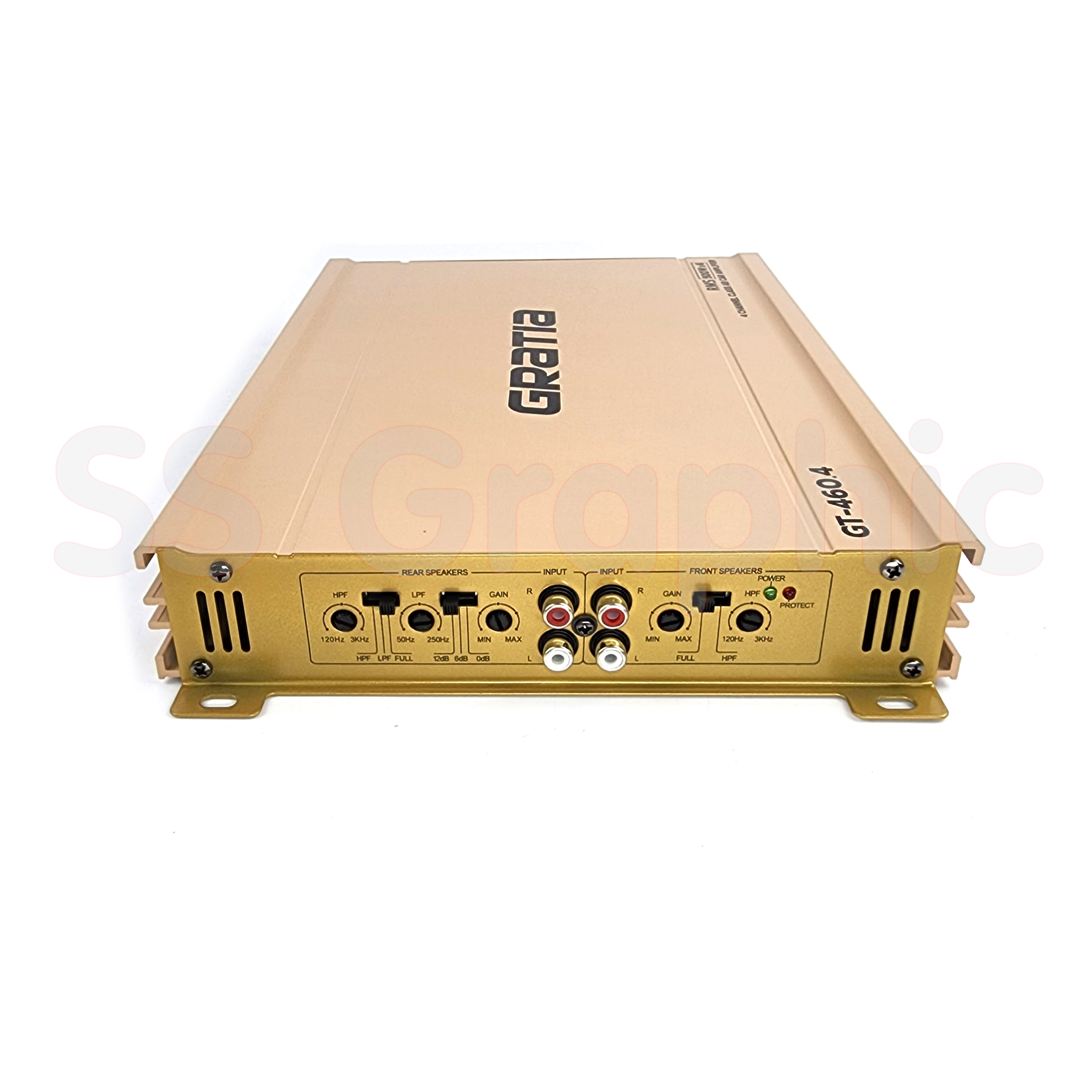 เพาเวอร์แอมป์ 4 ch GRATIA รุ่น GT-460.4 พาวเวอร์รถยนต์ ab 4ch เพาเวอร์แอมป์เสียงกลาง สามารถเป็น ...