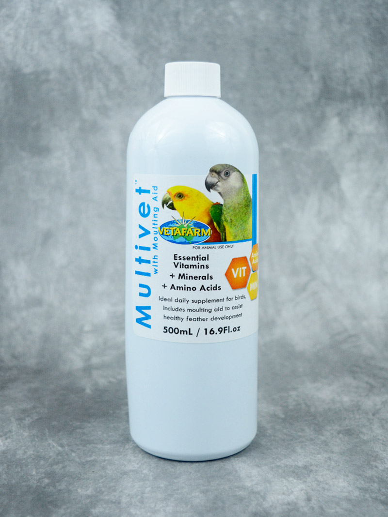 VETAFARM Multivet 500ml วิตามินรวมสำหรับนก อาหารเสริมที่เหมาะสำหรับนก ...