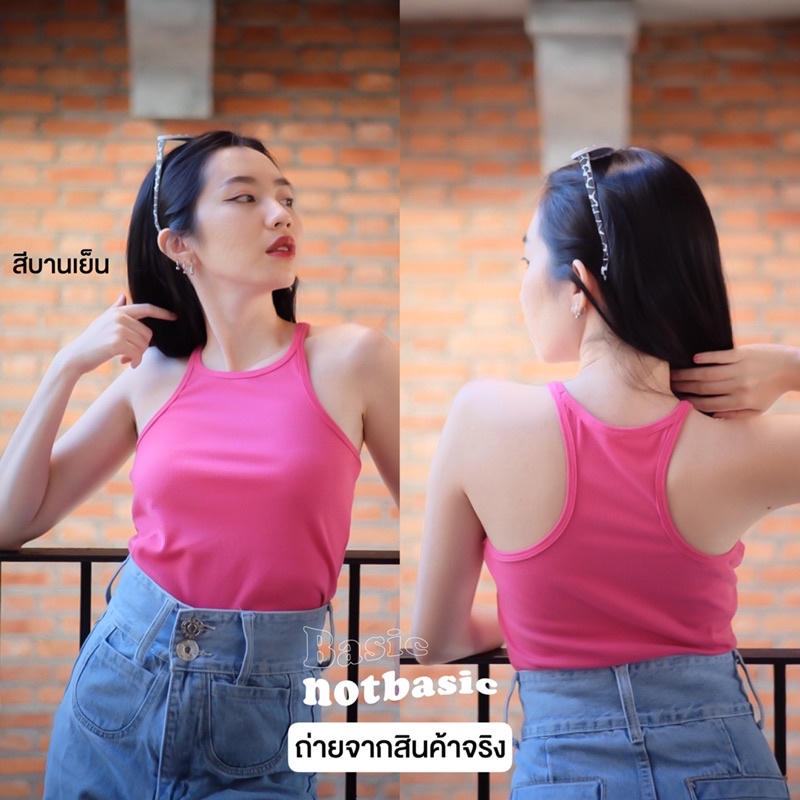 ส่งไวมาก เสื้อกล้ามผ้าร่อง ทรงสวยใส่เเล้วดูแพงมากกก (ผ้า+ตัดเย็บงานไทย) รุ่น NOT-BASIC ...